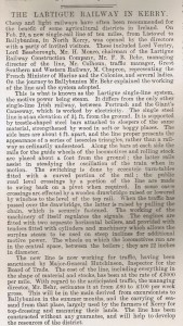 The Lartigue Monorail in Listowel | Irish waterways history